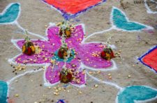 Traditional Village Rangoli designs from Pochampally Village Telangana